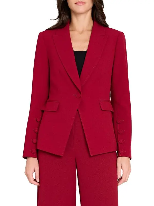 TAHARI ASL One-button Blazer - Mulberry