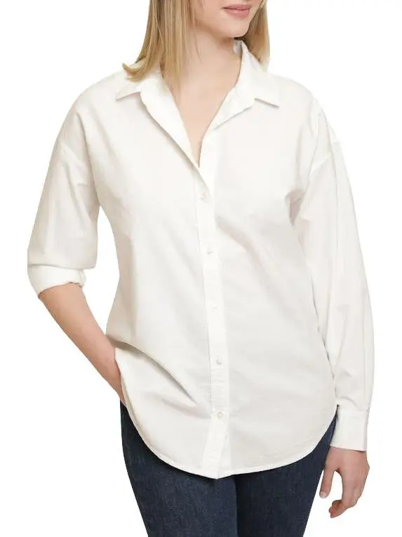 BEACHLUNCHLOUNGE Sydney Oversized Button-up Shirt - Classical White