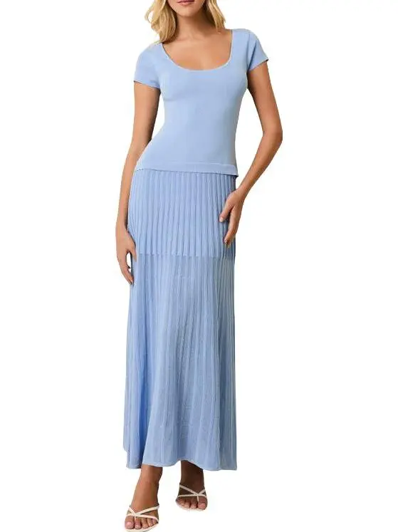 Solid & Striped The Bridget Knit Maxi Dress - Open Water