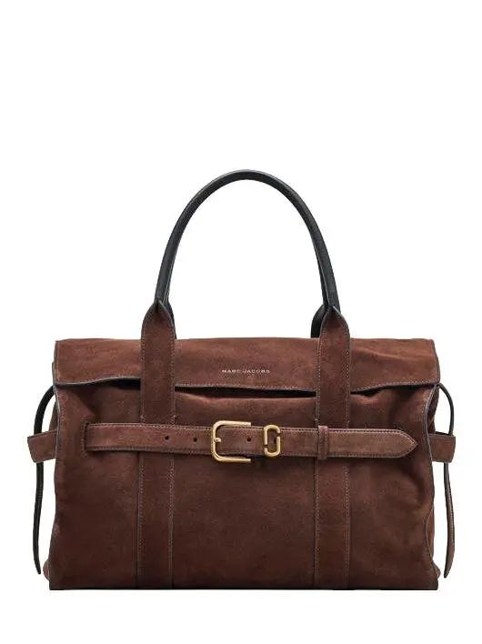 Marc Jacobs The Suede Dakota Tote - Dark Brown