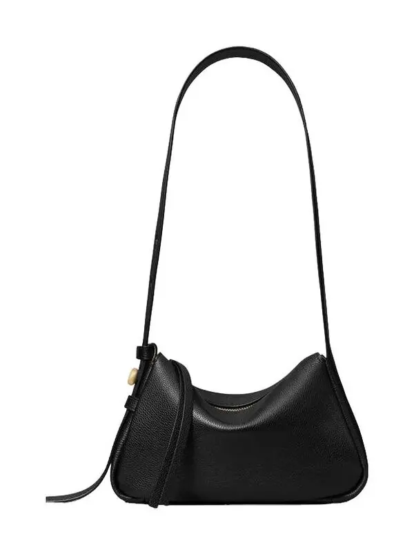 Tory Burch Small Romy Leather Shoulder Bag - Black