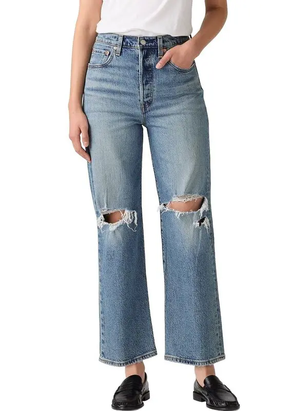 LEVI'S Ribcage High-waist Ankle Jeans - Queen Mother