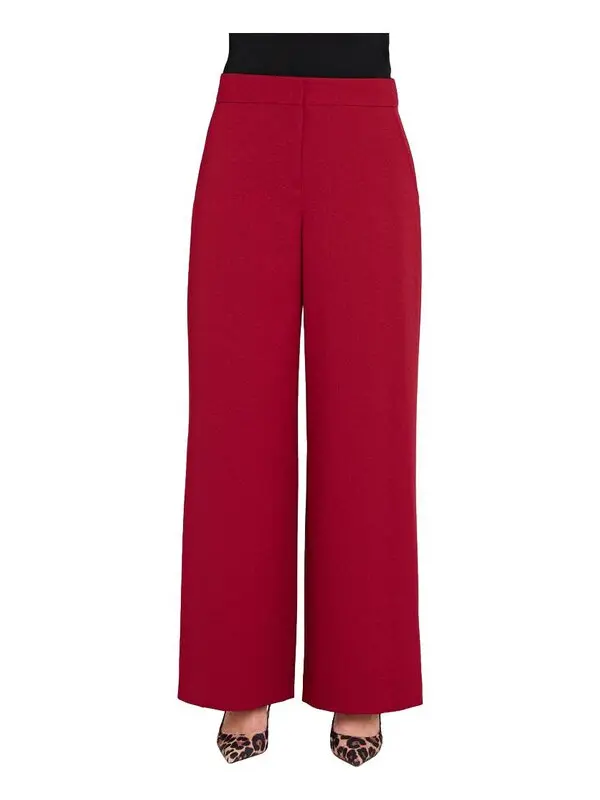 TAHARI ASL Wide Leg Pants - Mulberry