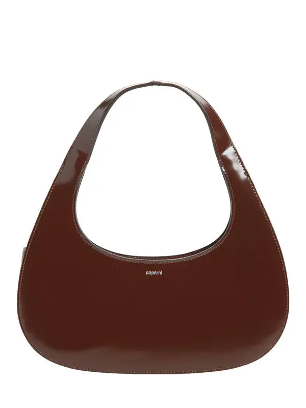 Coperni Swipe Baguette Leather Bag - Brown/brown