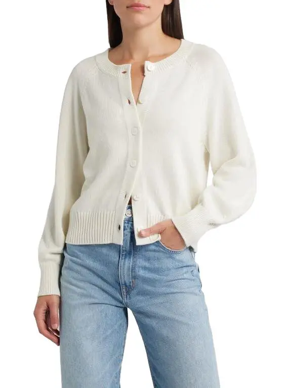 MARGARET O'LEARY Julia Cardigan - Ivory