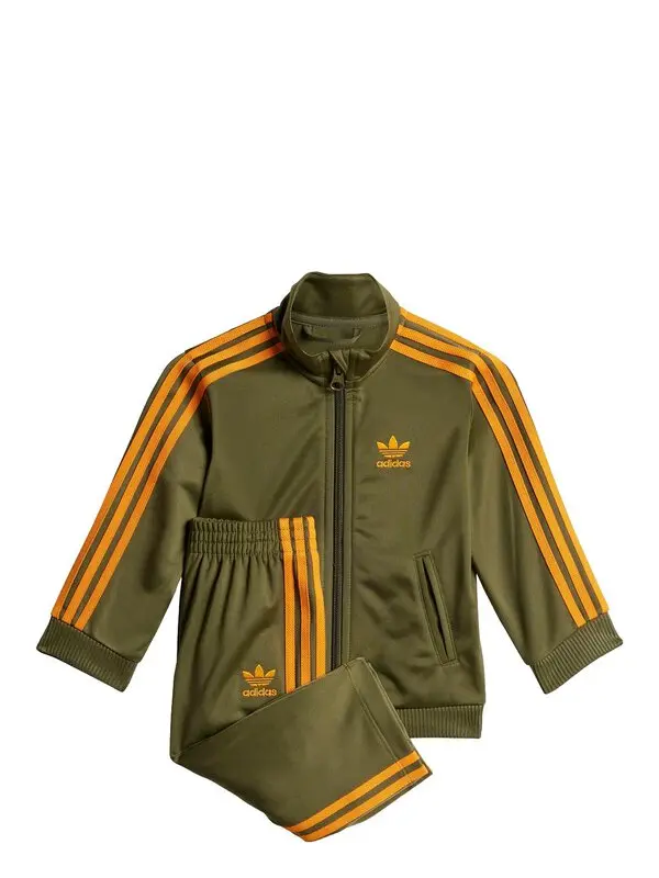 Adidas Firebird Recycled Polyester Track Jacket & Pants Set - Focus Olive