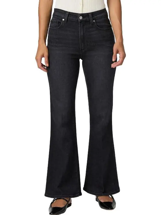Paige Marlow High-rise Flare Jeans - Ink Black