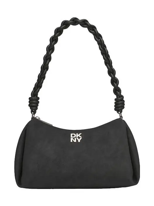 Dkny Remy Top-zip Shoulder Bag - Black/silver