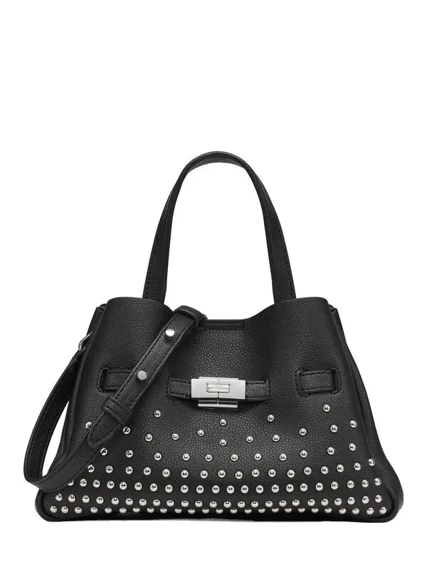 Dkny Bryar Small Satchel - Black/silver