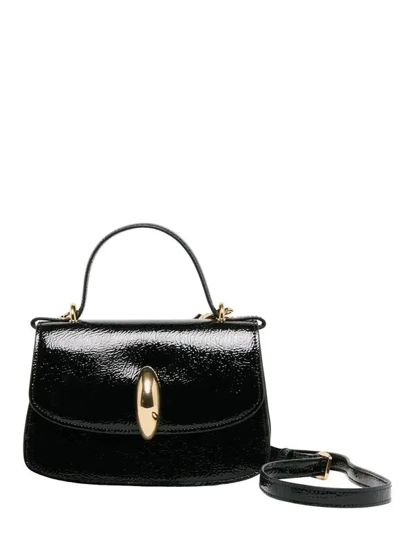Dolce Vita Lucia Faux Leather Top Handle Bag - Black