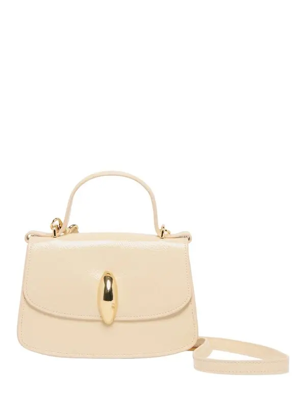 Dolce Vita Lucia Faux Leather Top Handle Bag - Cream