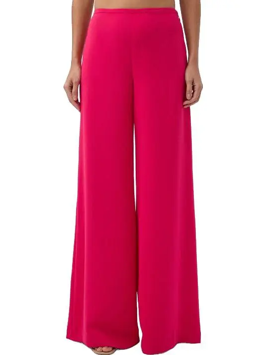 Trina Turk Wide-leg Georgette Trousers - Forrest Rose