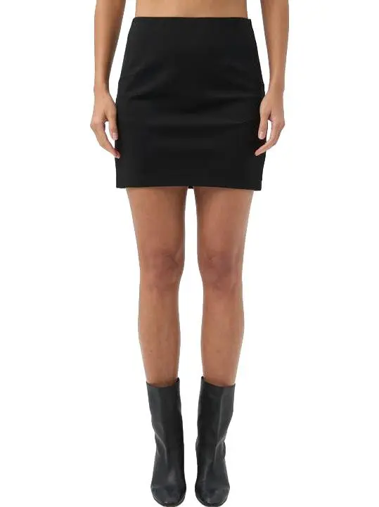 Trina Turk High Waisted Mini Skirt - Black