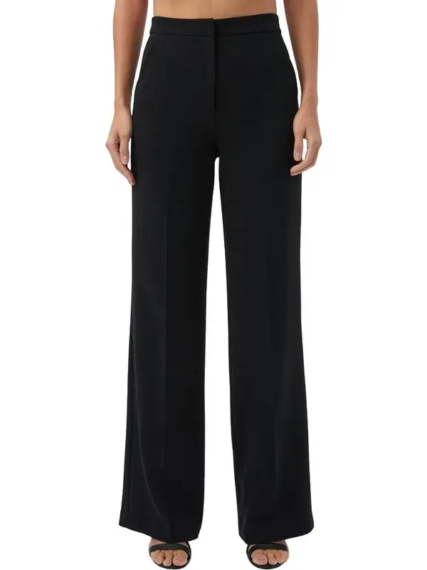 Trina Turk Wide Leg Suiting Pant - Black