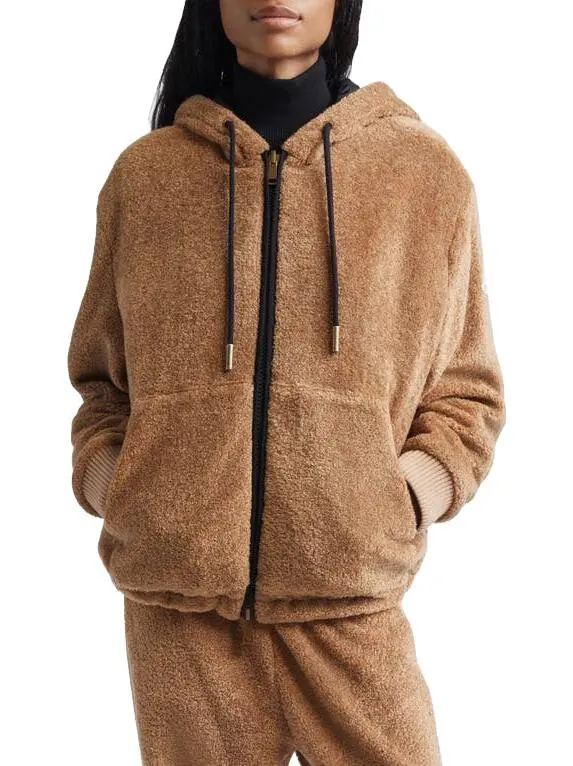 Moncler Reversible Full-zip Hoodie - Brown/beige Check