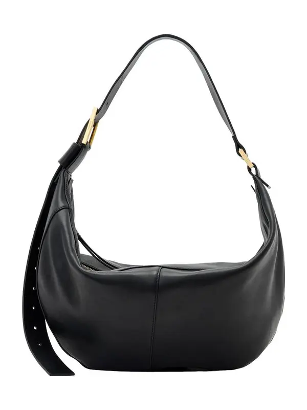 ALLSAINTS Luna Leather Shoulder Bag - Black