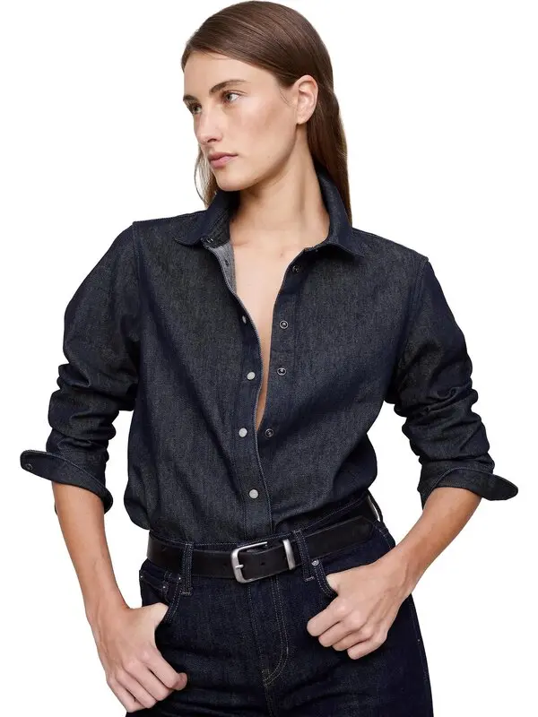 Banana Republic The Everyday Denim Shirt - Dark Wash