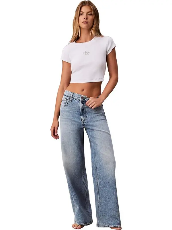 Calvin Klein Low Rise Baggy Jeans - Ck Atlantic