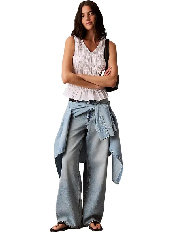 Calvin Klein Low Rise Baggy Jeans - Marbled Beacon