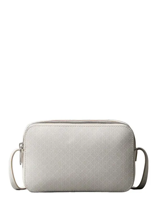 Calvin Klein Allover Emblem Logo Camera Bag - Lily White