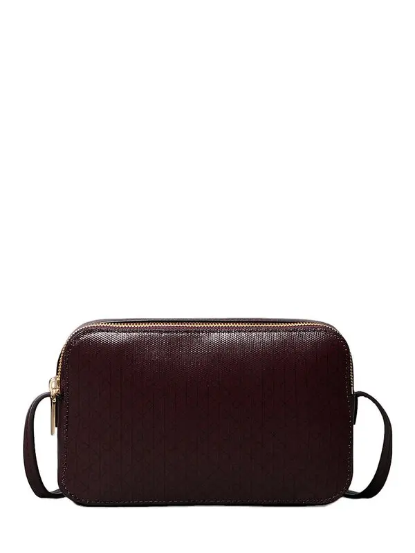 Calvin Klein Allover Emblem Logo Camera Bag - Monogram Fudge