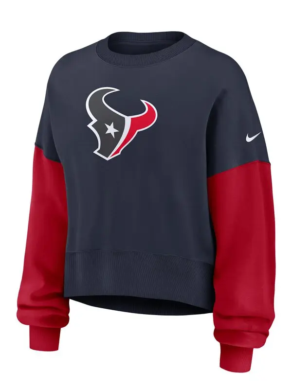 Nike Houston Texans Nfl Pullover Crew - Blue