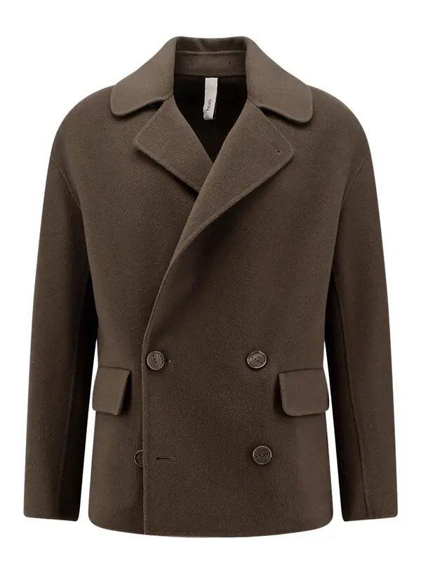 HEVO Galesano Wool Coat - Green