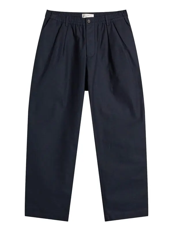 Universal Works Pleated Track Pant - Navy