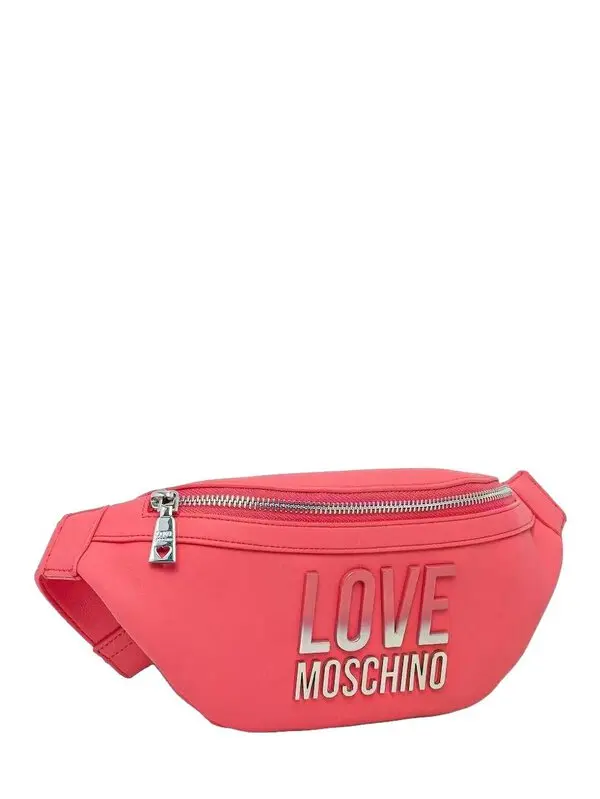 Moschino Logo-plaque Belt Bag - Red