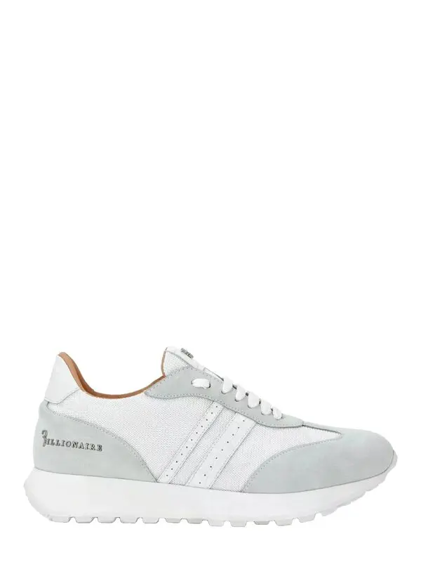 BILLIONAIRE Panelled Sneakers - White