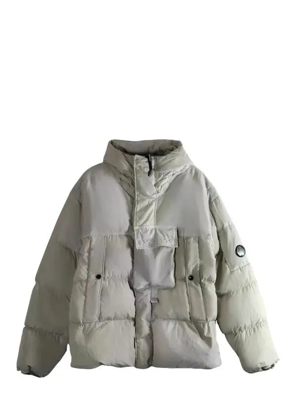 C.P. COMPANY Hooded Puffer Jacket - Grey