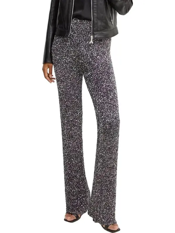 Liviana Conti Sequin-embellished Trousers - Silver