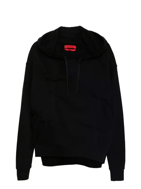 KUSIKOHC Rivet Embellished Hoodie - Black