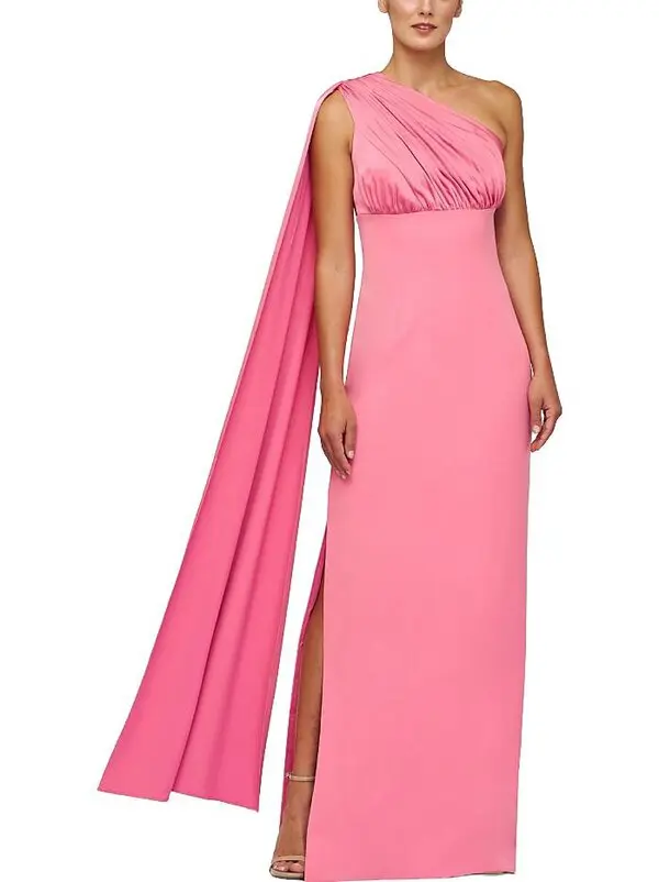 KAY UNGER Alessandra Column Gown - Pink