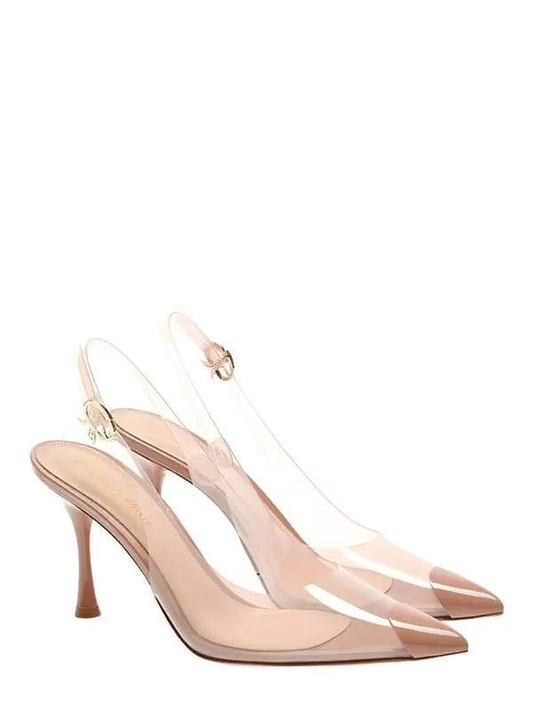 GIANVITO ROSSI Diana 85 Slingback Pumps - Pink Tpu