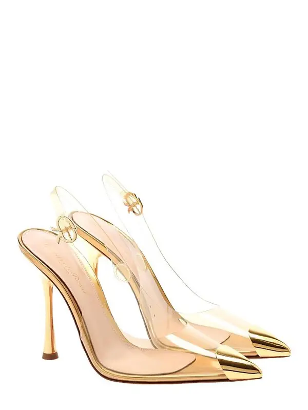 GIANVITO ROSSI Diana Slingback Pumps - Gold Tpu