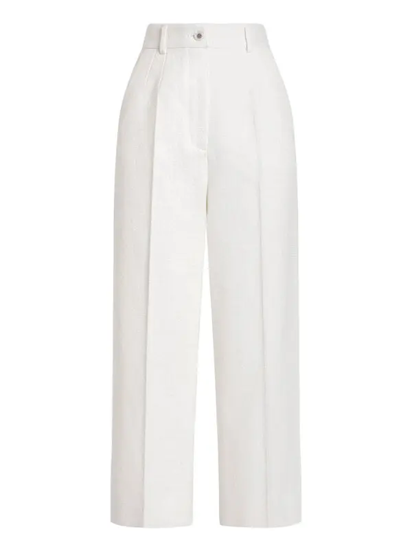 Dolce & Gabbana Straight-leg Stretch Trousers - White