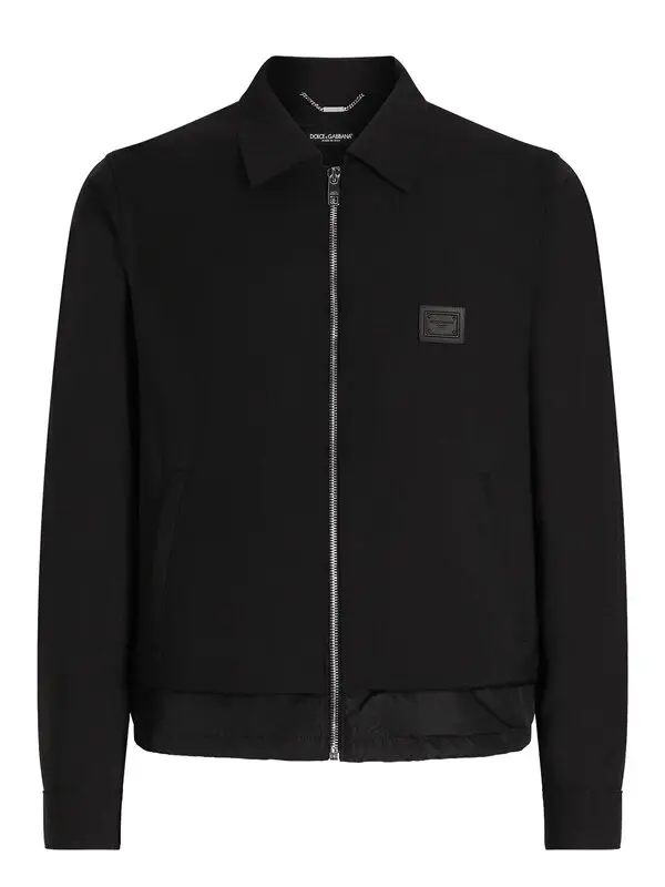 Dolce & Gabbana Wool Canvas Jacket - Black