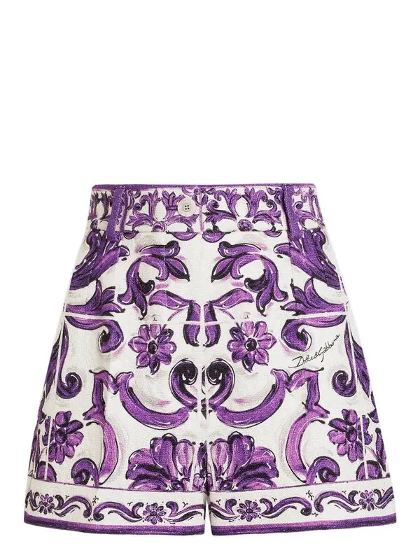 Dolce & Gabbana Majolica-print Shorts - Multicolor
