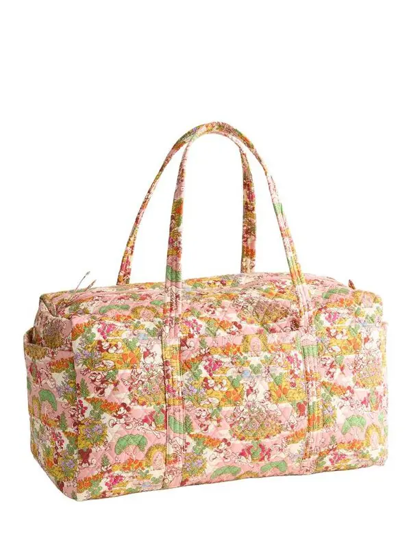 VERA BRADLEY Disney Large Original Duffle In Mickey's Promenade - Pink/green