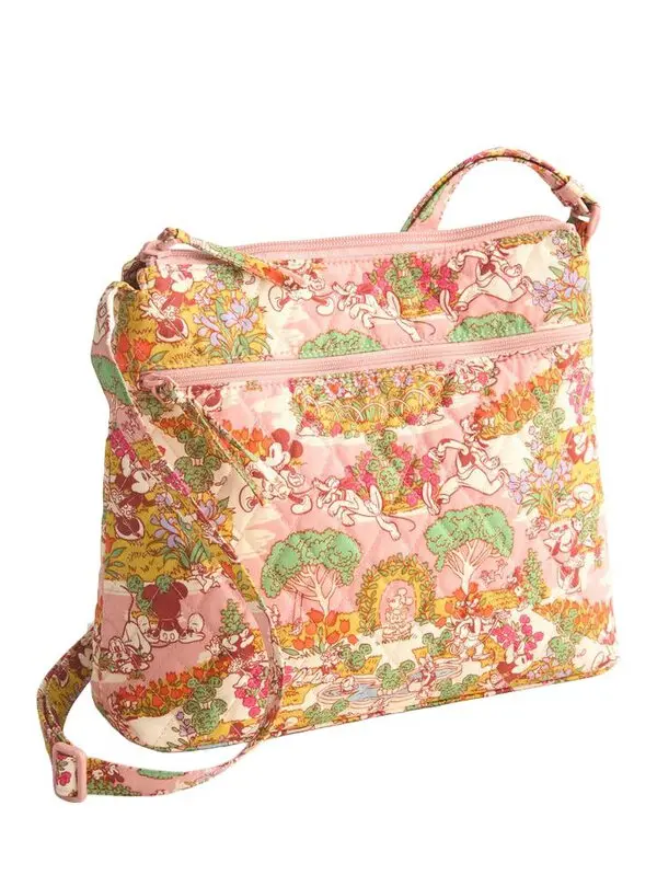 VERA BRADLEY Disney Original Zip Hipster Crossbody Bag - Pink/green