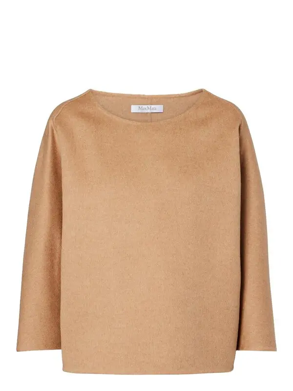 Max Mara Radioso Camel Hair Blouse - Beige