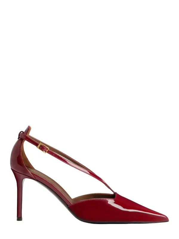 GIUSEPPE ZANOTTI Almha 85 Patent Leather Pumps - Red