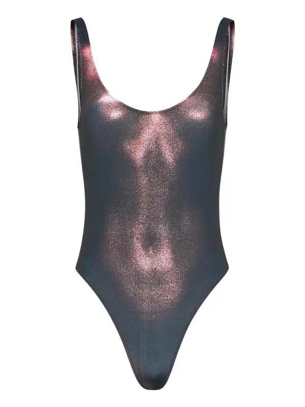 Jean Paul Gaultier Printed Body Dust Swimsuit - Black