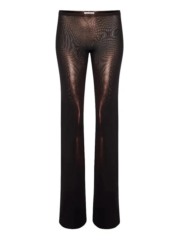 JEAN PAUL GAULTIER Printed Mesh Trousers - Black