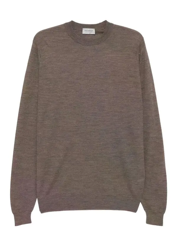 John Smedley Crew Neck Jumper - Brown
