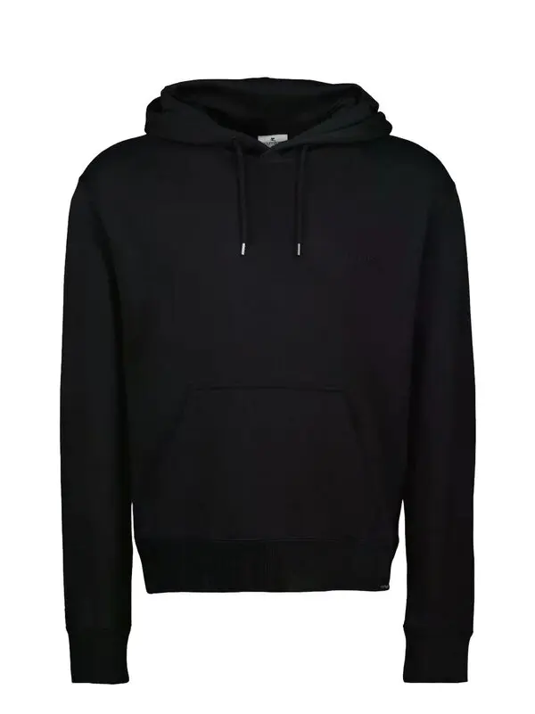COURREGES Embroidered-logo Hoodie - Black
