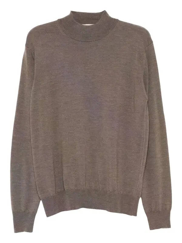 AURELIEN Mockneck Jumper - Grey