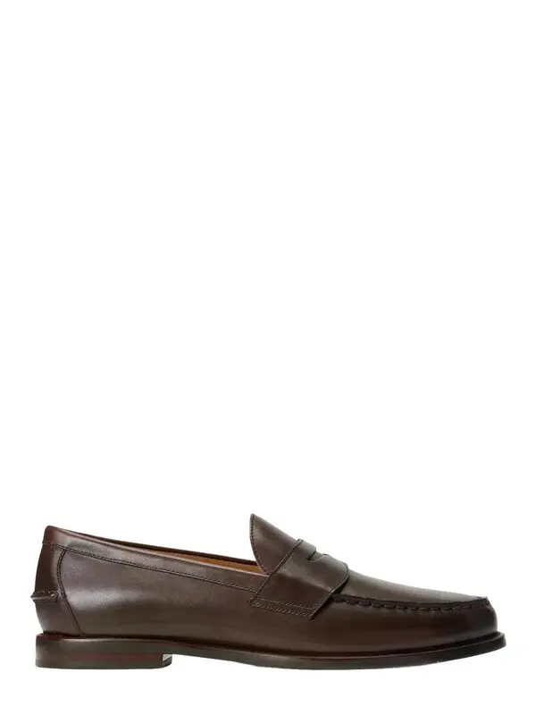 Polo Ralph Lauren Penny-strap Leather Loafers - Brown