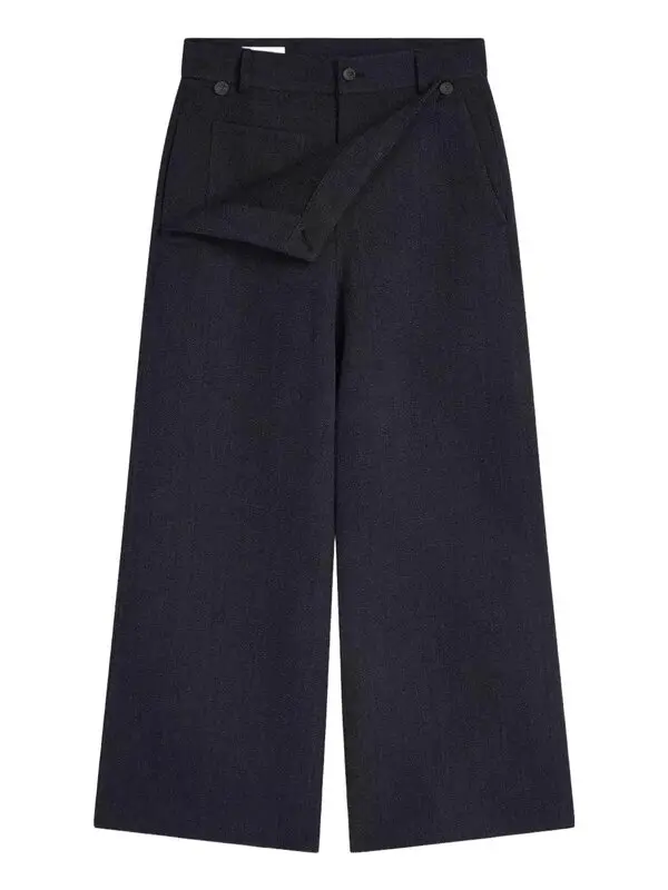 Dries Van Noten Sailor Wool Trousers - Blue